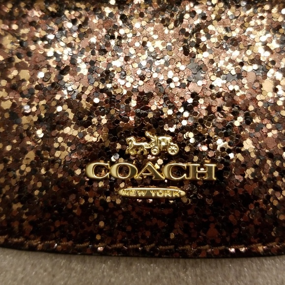 Coach | Bags | Coach Glitter Card Pouch | Poshmark